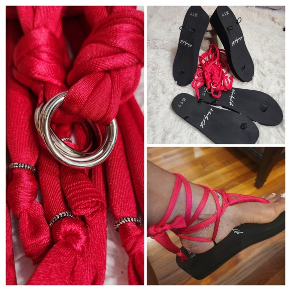 Kandy Life | Shoes | 3pcs Kandy Life Interchangeable Sandals Flat Wedge ...